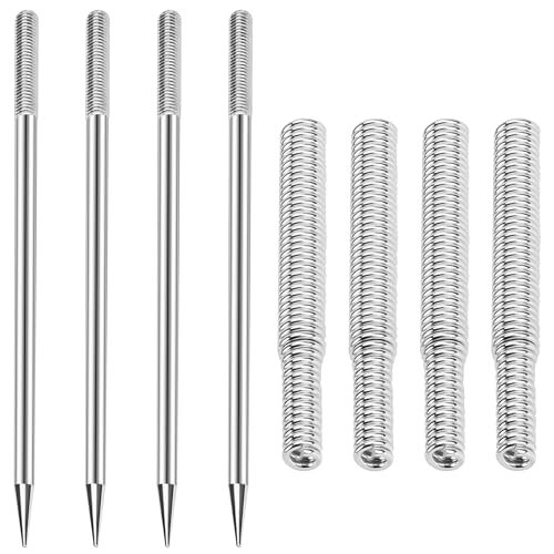 Snapklik.com : Driveway Marker Spring Loaded Stakes - Silver Lawn ...