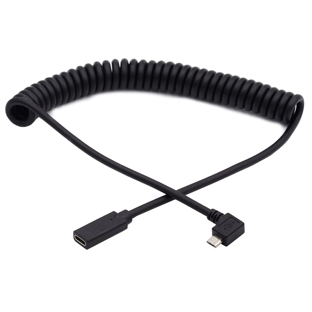 Amazon.com: cablecc USB-C Keyboard Mouse Stretch Coiled Cable for ...