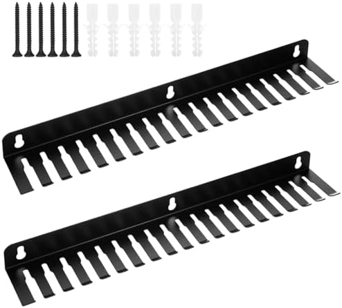 Amazon.com: 2-Pack Wall Mountable Cable Hanger and Organizer, 19 Slots ...