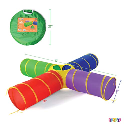 Snapklik.com : Play22 4-Way Play Tunnel For Kids To Crawl Through 8 ...
