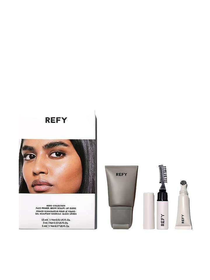 REFY Hero Collection (mini Glow & Sculpt Primer, Brow Sculpt, Clear Lip ...