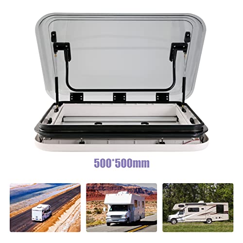 RV Skylights Caravan Motorhome Roof Vent Hatch, Roof Window with LED ...