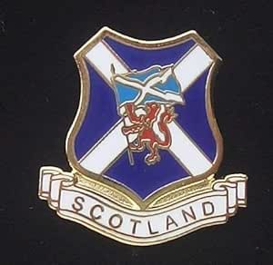 Amazon.com: SCOTLAND SALTIRE SHIELD QUALITY ENAMEL LAPEL PIN BADGE ...