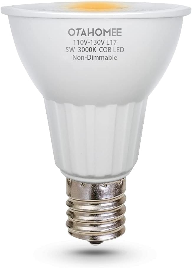 OTAHOMEE E17 LED Light Bulb,E17 Intermediate Base Type R14 Reflector ...