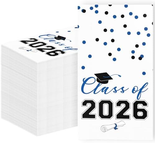 Amazon.com: 2026 Graduation Disposable Paper Napkins, Guest Dinner Hand ...