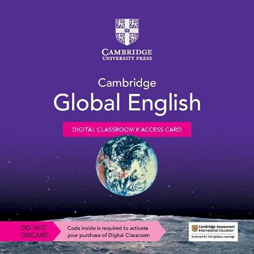 Cambridge Global English Digital Classroom 8 Access Card (1 Year Site ...