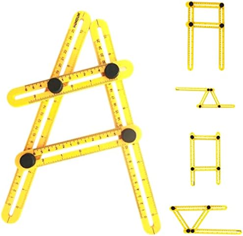 Homdum Multi Angle Ruler Angle-izer Four-Sided Ruler Mechanism Slides ...