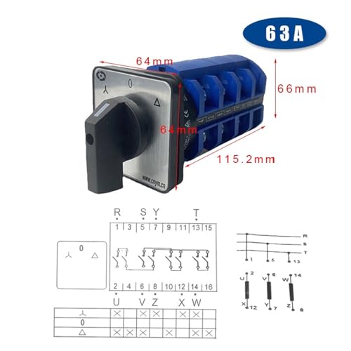 Snapklik.com : 3 Positions Rotary Switch 4 Levels Selectorized Star ...