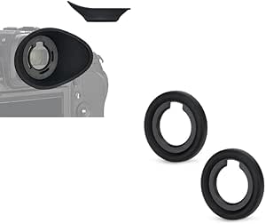 Amazon.com : Z8 Z9 Zf Round Rubber Eyecup+Silicone 360 Rotating Extension Oval Eyecup for Z9 Z8 ...
