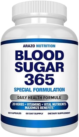 Amazon.com: Arazo Nutrition Blood Sugar 365 Supplement – Supports ...