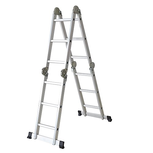 KARMAS PRODUCT Folding Ladder Aluminum Multi-Fold Step - Want It All