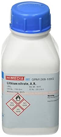 HiMedia GRM1268-100G Lithium Nitrate, A.R, 100 g : Amazon.in ...