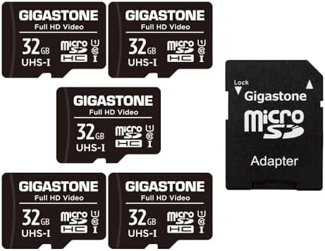 Amazon.com: Gigastone 32GB 5-Pack Micro SD Card, Full HD Video ...