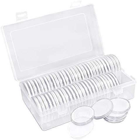 MULOVE 100 Pieces Coin Holder Capsules and 4 Sizes (20/25/27/30 mm) EVA ...