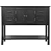 Amazon.com: 43 Inch Modern Console Table Sofa Table with 4 Drawers and ...