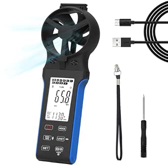 HoldPeak CFM Meter HVAC Anemometer with 270º Rotatable Detector ...