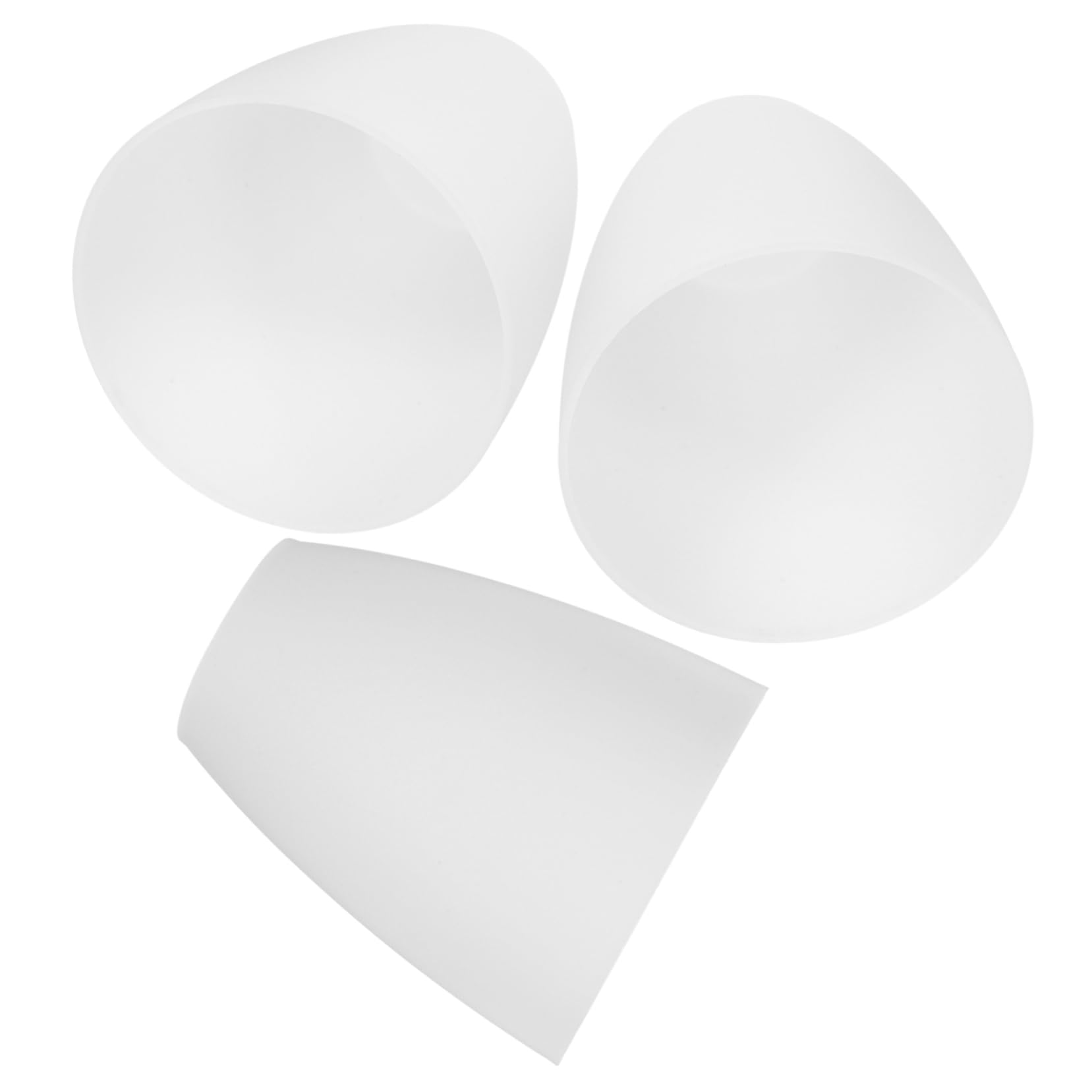 Desk Lamp Shade White Plastic Flat Head Lampshade 3pcs Floor Dome Lamp ...