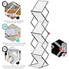 Amazon.com: Aluminum Folding Magazine Rack with 6 Pockets, Floor ...