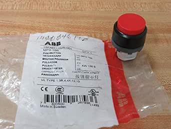 ABB MP3-10R Push Button 1SFA611102R1001, Red, Extended Bezel : Amazon ...