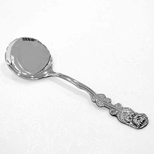Amazon.com: Sterling Silver Rose handle Spoon baby shower gift Custom ...
