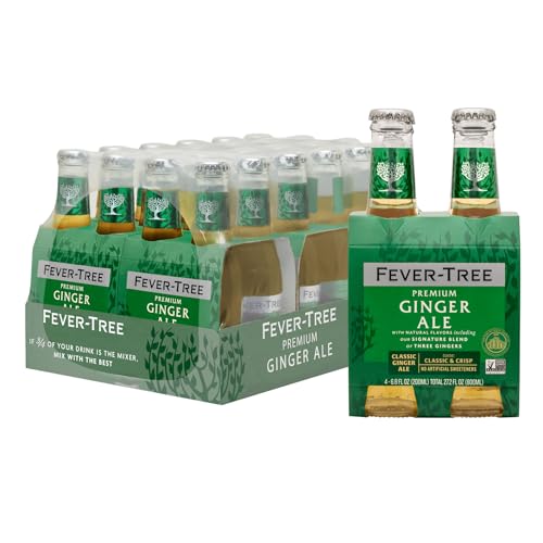 Fever Tree Ginger Ale - Premium Quality Mixer - Refreshing Beverage for ...