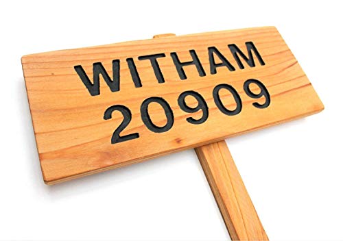 Amazon.com: NAME and ADDRESS Sign, Driveway Marker, Personalized Sign ...