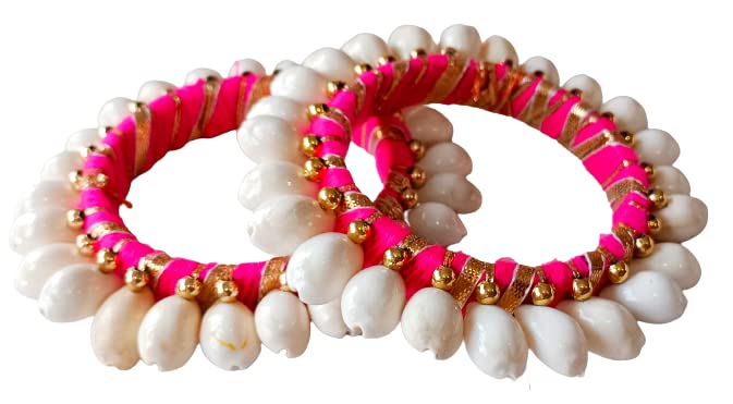 Buy CIYA PLUS Handmade Bangles with Cowrie Shell Bengals for Women And ...