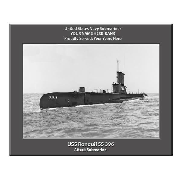 Amazon.com: USS Ronquil SS-396 Personalized United States Navy ...