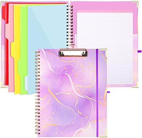 Amazon.com : Clipboard Folio with Refillable Notepad, Cute Clipboard 5 ...
