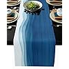 Amazon.com: Summer Table Runners 13X72 Inches Long, Blue White ,Cotton ...