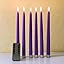 Ni-JASW Navy Blue Flameless Taper Candles with Remote, Flickering ...