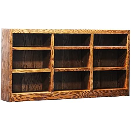 Amazon.com: Concepts in Wood MI4836 6 Shelf Double Wide Wood Bookcase ...