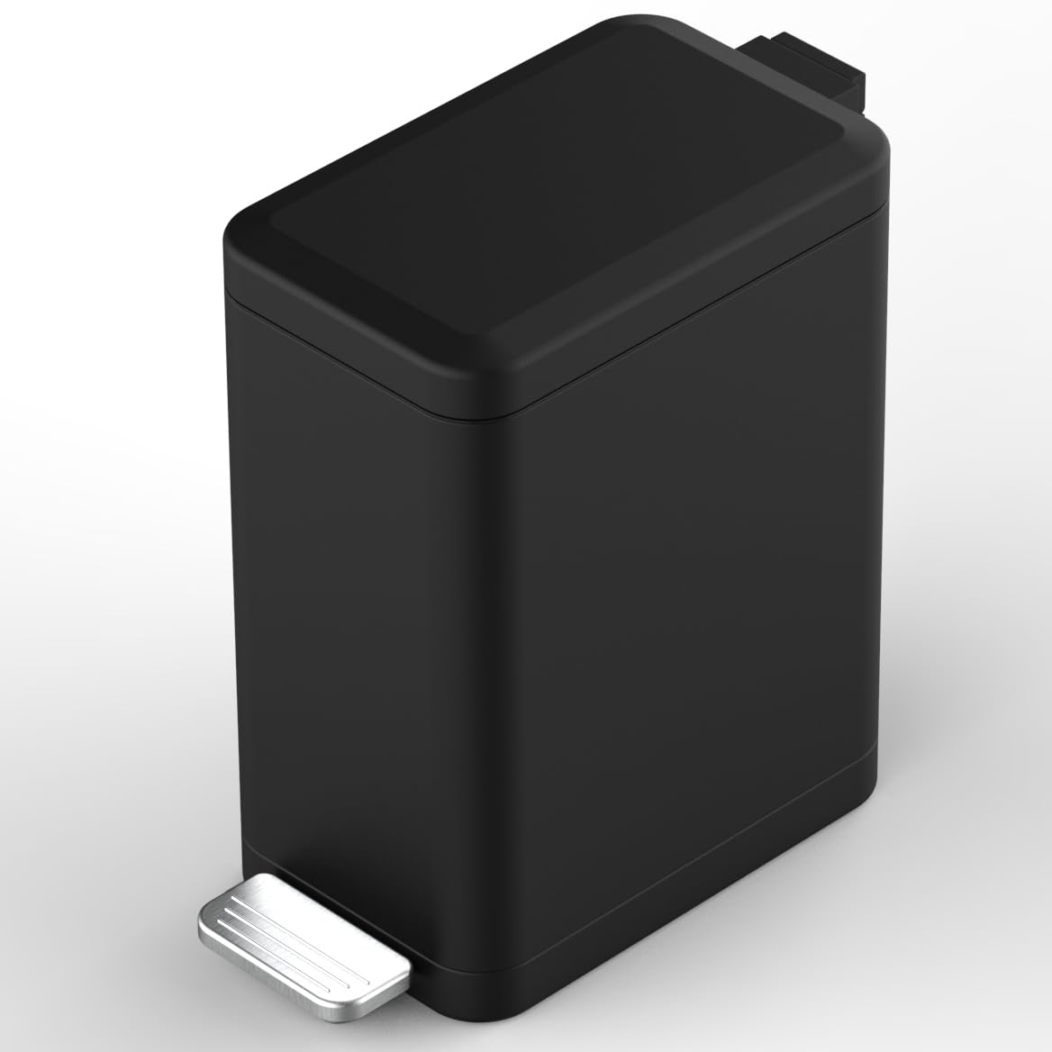 Darimanidy 2.65 Gallons/10 LMatte Black Stainless Steel Trash can, Foot ...