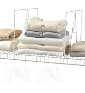 Amazon.com: ziroland 10-Pack White Wire Shelf Dividers - Closet Shelf ...