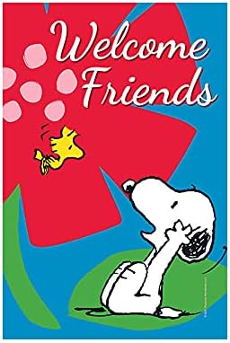 Amazon.com : Flagology.com, PEANUTS®, PEANUTS® Welcome Friends Snoopy ...