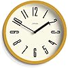 Amazon.com: JONES CLOCKS Modern Matt Yellow Wall Clock - Small Round ...