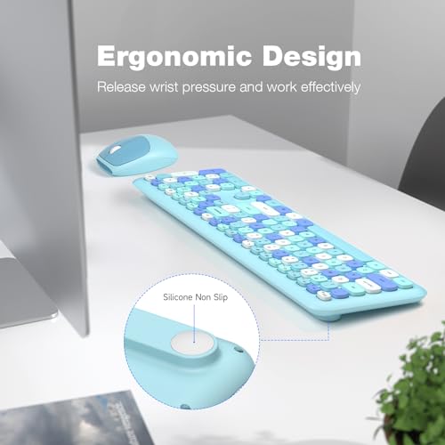 Snapklik.com : Wireless Keyboard And Mouse Combo - MOFII Blue Full ...