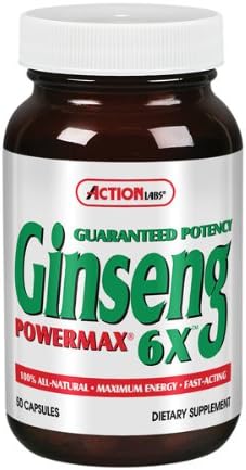 Amazon.com: Action Labs Ginseng PowerMax 6x, 50-Count : Everything Else