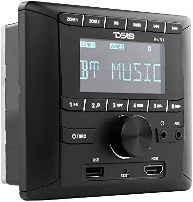 Amazon.com: DS18 RVR1 RV Headunit LCD Screen, 2 Zones, 4 Volts Output ...