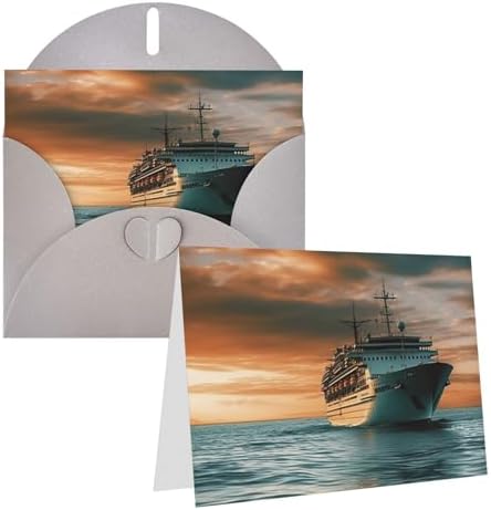 Amazon.com : Kururi Greeting Cards Cruise Ship Thank You Cards With ...