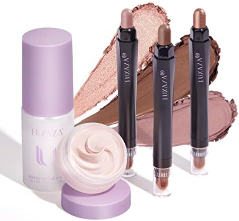 Amazon.com : LUXAZA 3Pcs Eyeshadow Stick,Shimmer And Matte Neutral Eye ...