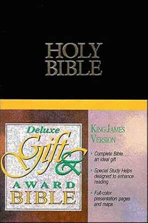 Holy Bible: Deluxe Gift & Award Bible : King James Version, Black ...