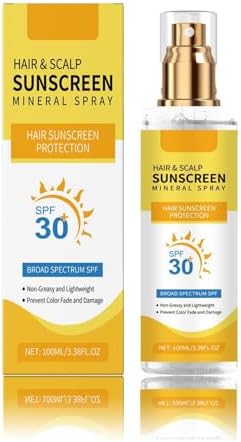 Amazon.com: Hair and Scalp Sunscreen Spray SPF 30 - UV Protection for ...