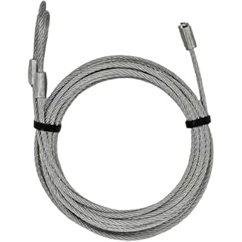 Pair of Garage Door Torsion Spring Cables - 8.6' Length, Galvanized ...