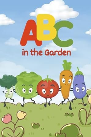 ABC in the Garden, alphabet coloring book for kids, fruits and ...