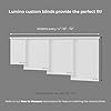 Amazon.com: 2.5 Inch Cordless Faux Wood Blind, 18" W x 48" L - White ...