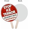 Amazon.com: STOP ICE TERROR Protest Sign 12 Inch, Corrugated Plastic ...