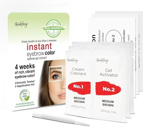 Amazon.com : Godefroy Fast Acting Temporary Instant Brow Color, 3 ...