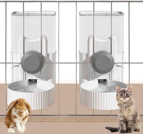 Amazon.com : kathson 2PCS Hanging Automatic Cat Water Dispenser 1L ...