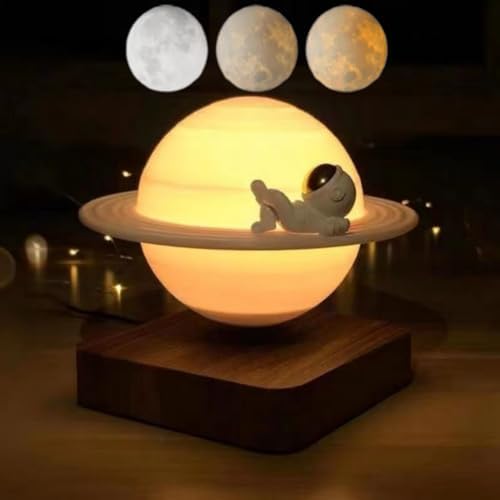 Levitating Moon Lamp Magnetic Floating Moon Lamp Spinning Luna Night ...